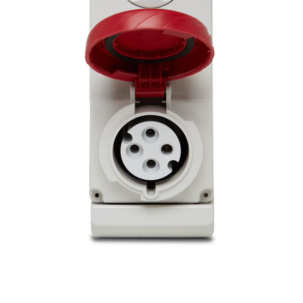 Tomada Bloqueio Embutir Quasar 3P+T 16A 380/415V 6H Vm Ip65 Steck ...