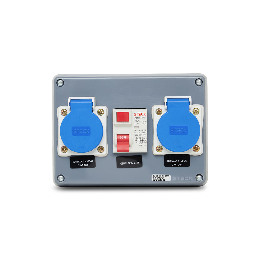 Qd Tom Nbr Dr 2P 25A/30Ma 2Xs8641Vm Ip40 Steck S304102Dr - Steck