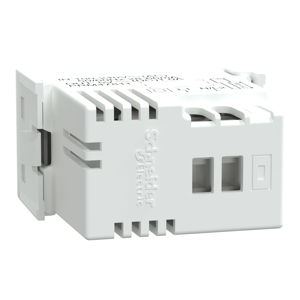 Modulo Tomada Carregador Usb 1A 127/220V Tipo A 1M Branco Brilhante ...