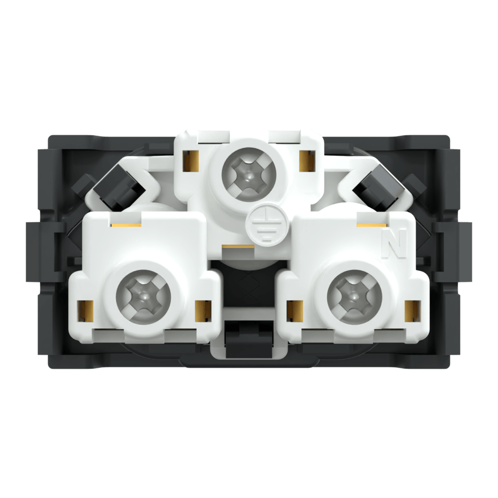 Modulo Tomada Brasileira 2P+T 20A 250V 1M Grafite Fosco, Schneider ...