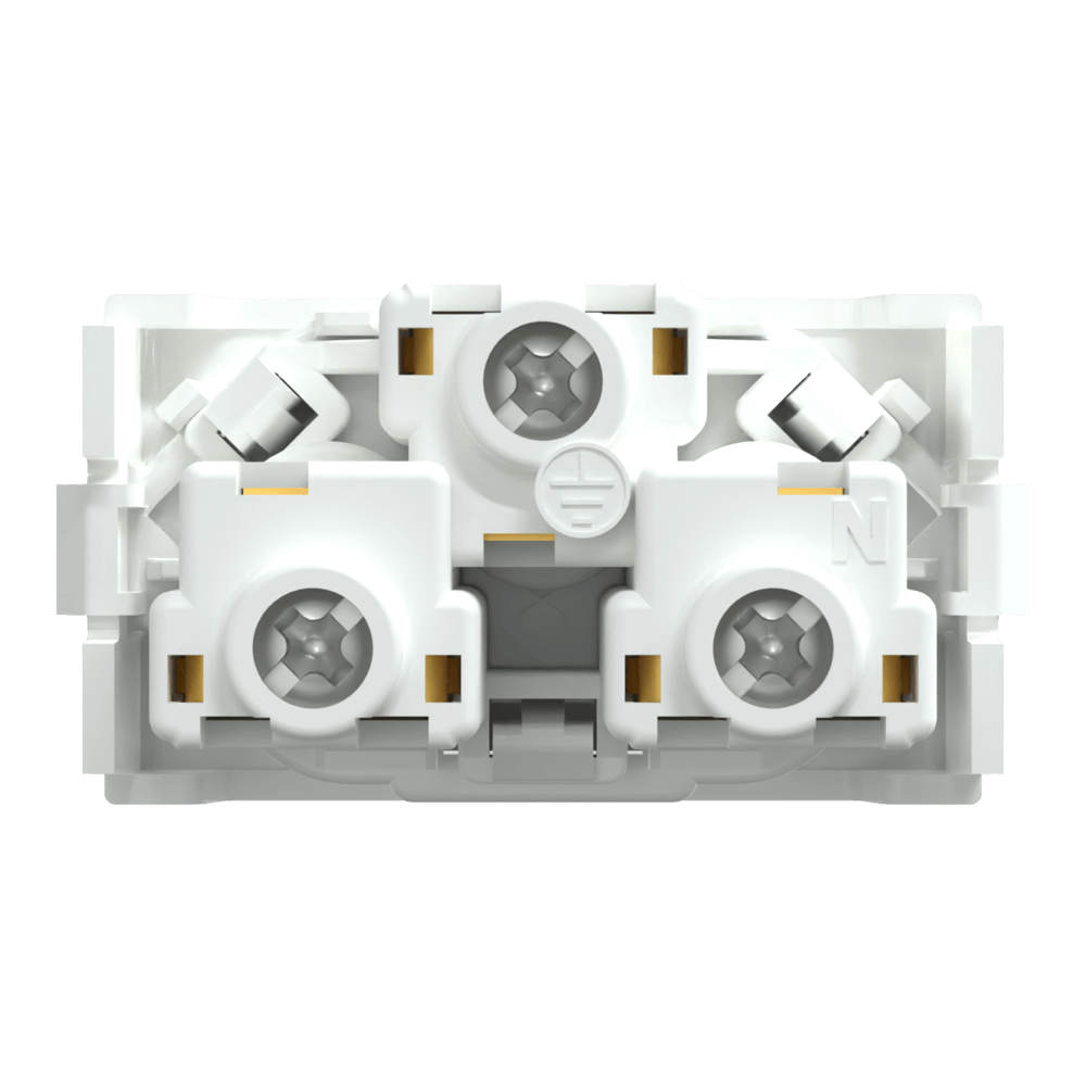 Modulo Tomada Brasileira 2P+T 20A 250V 1M Branco Brilhante, Schneider ...