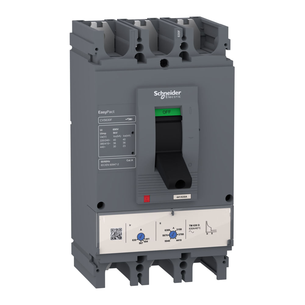 Disjuntor Easypact Cvs 25Ka 3P 3D 80A - Steck